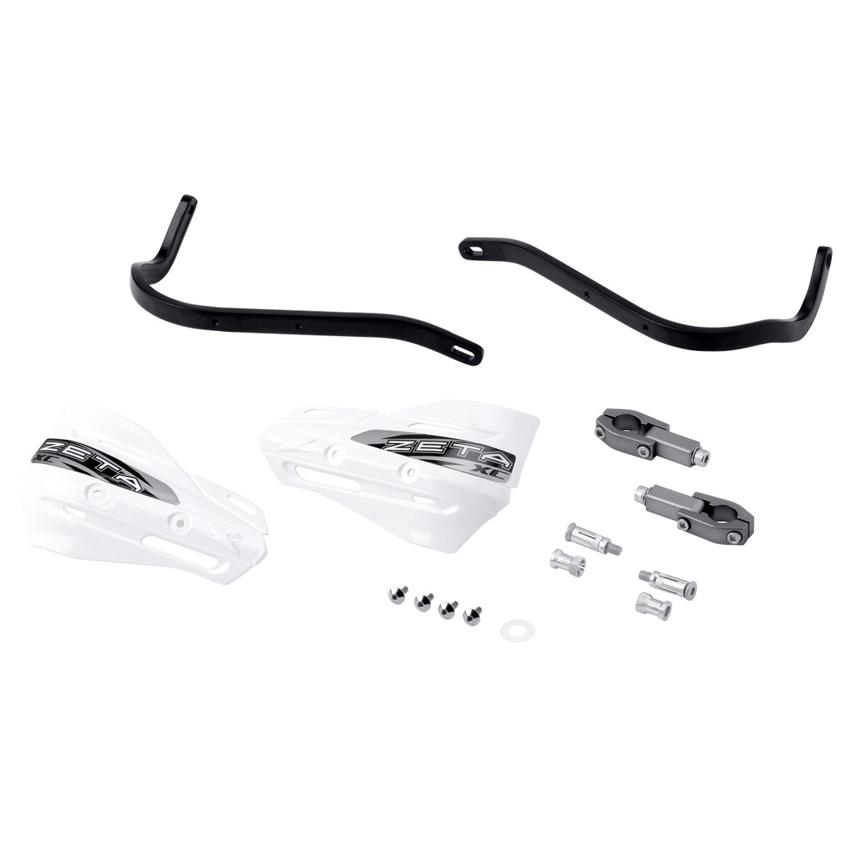 ZETA ARMOR HANDGUARD XC KIT FOR 22.2MM BAR BLACK/WHITE : Tokyomods