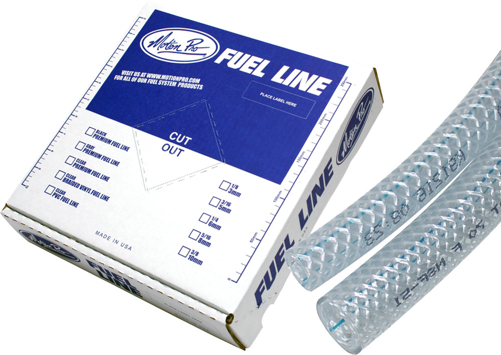 MOTION PRO BRAIDED VINYL FUEL LINE 3/16"X25' : Tokyomods